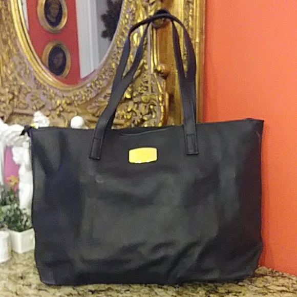 Joy Mangano | Bags | Joy Mangano Leather Tote W Matching Wristlet ...